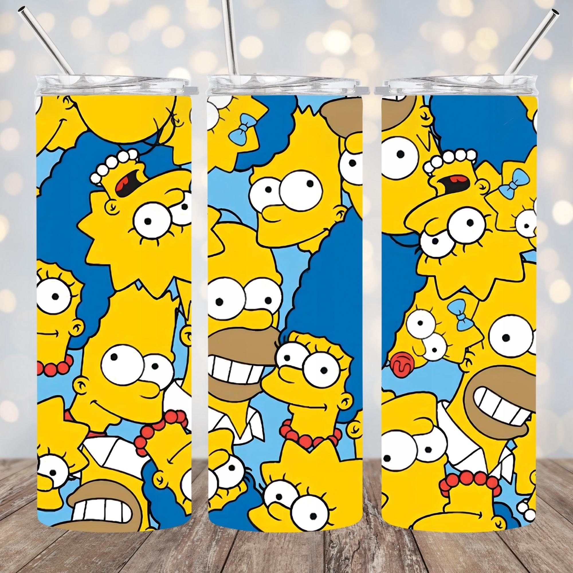 30 the Simpsons Tumbler Wrap Bundle 20oz Skinny Tumblers - Etsy Australia