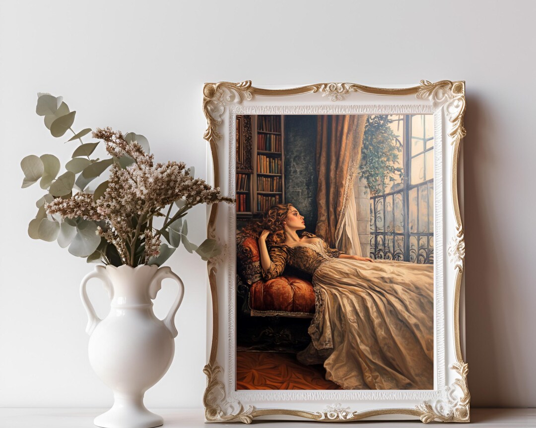 Daydreaming, the Daydreamer Art Print, Romantic Neoclassical Style ...