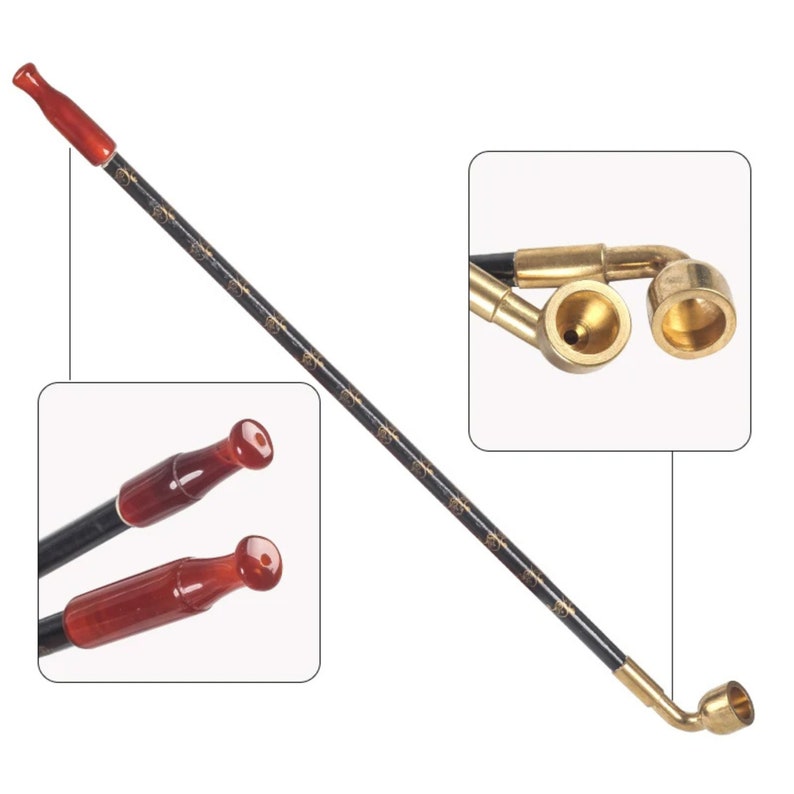 Chinese Long Stem Vintage Smoking Pipe - Tobacco Pipe - Gift to Friend ...