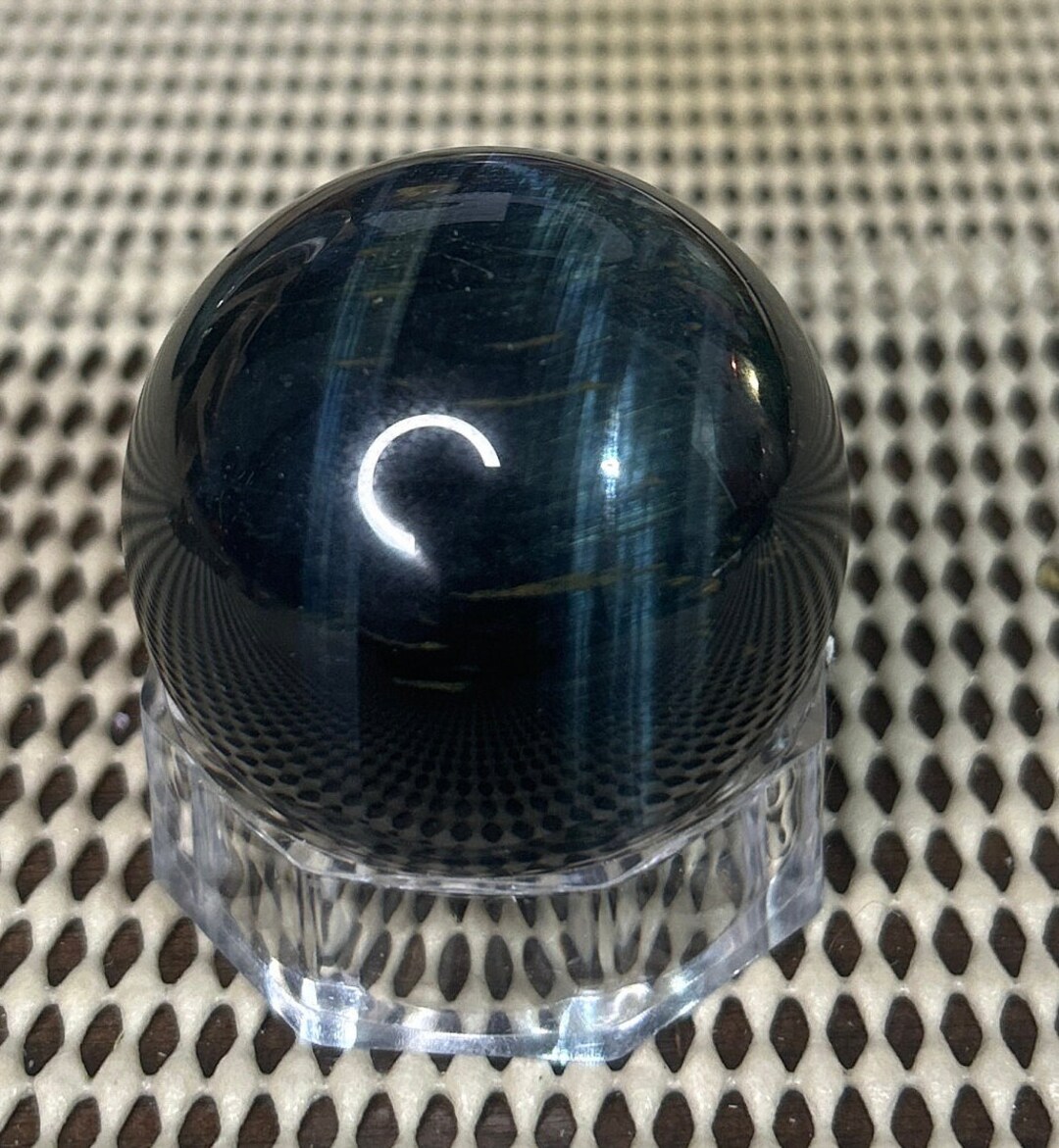 Blue Tigers Eye Sphere - Flashy - Etsy