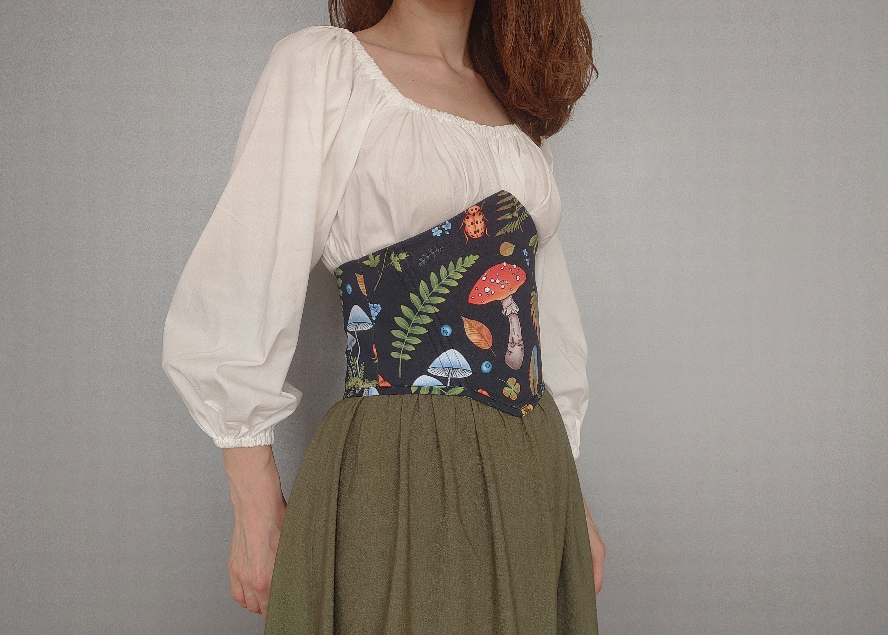 Custom Corset Corset Belt Underbust Corset Renaissance - Etsy