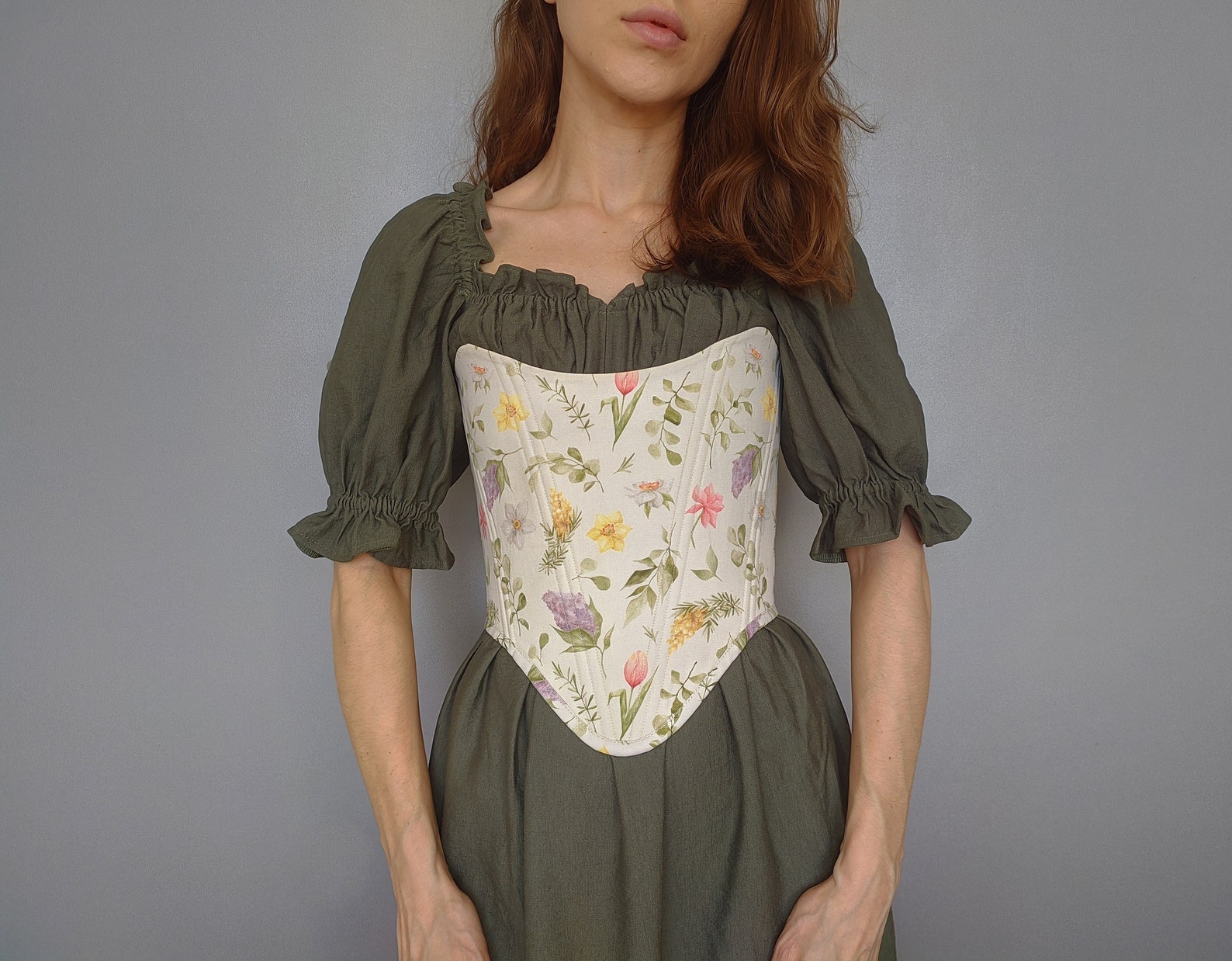 Custom Corset, Corset Top, Overbust Corset, Renaissance Stays Corset ...