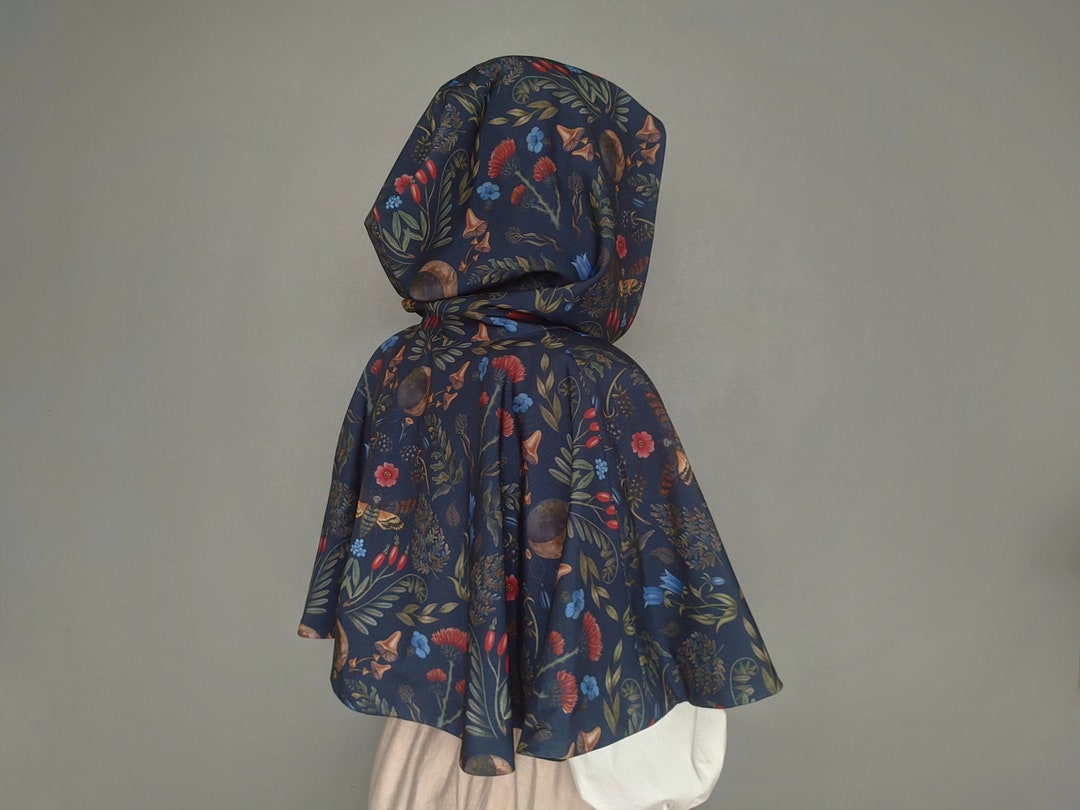 Renaissance Hooded Cloak: Reversible Mushroom Cape - Etsy