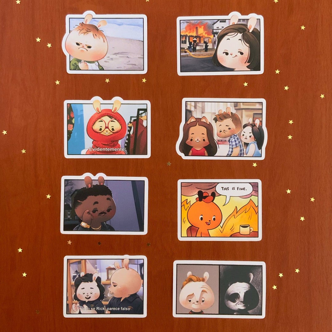 MEME Vinyl Sticker Set MEMES Mystery Sticker Pack Funny Stickers ...