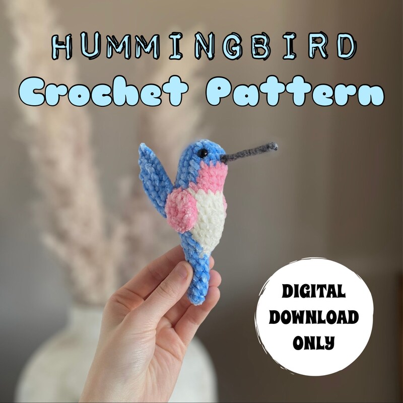 Crochet Hummingbird - Etsy