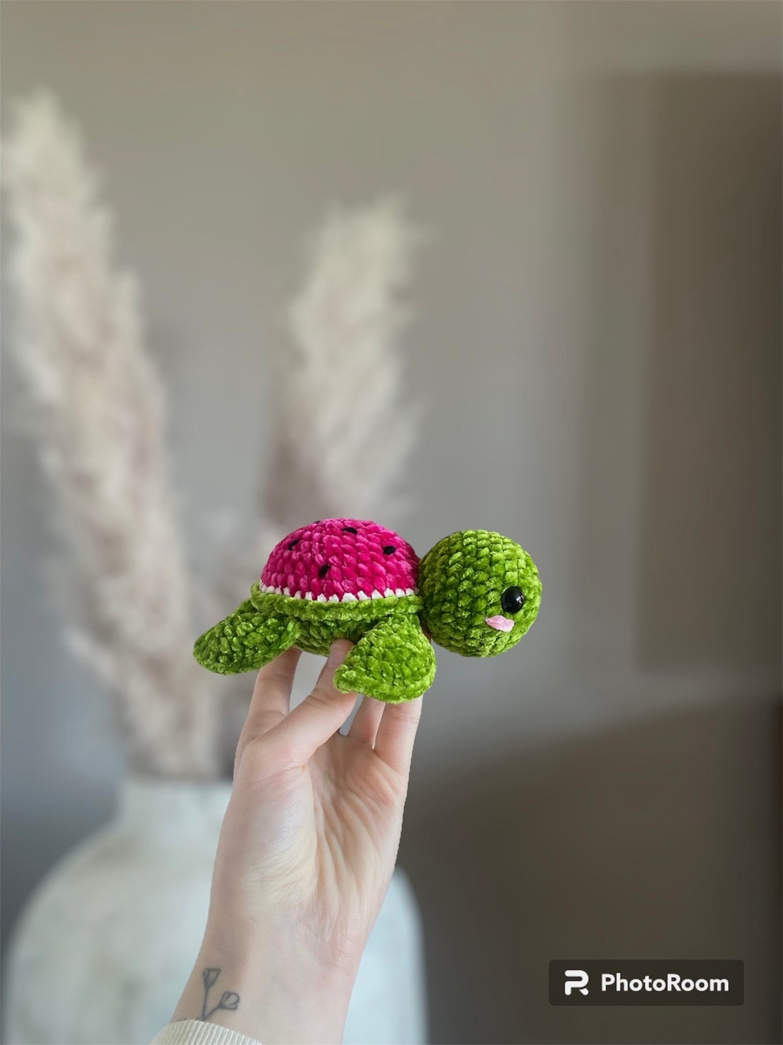 Watermelon Turtle Crochet Pattern Amigurumi Plushie Easy Quick Beginner ...