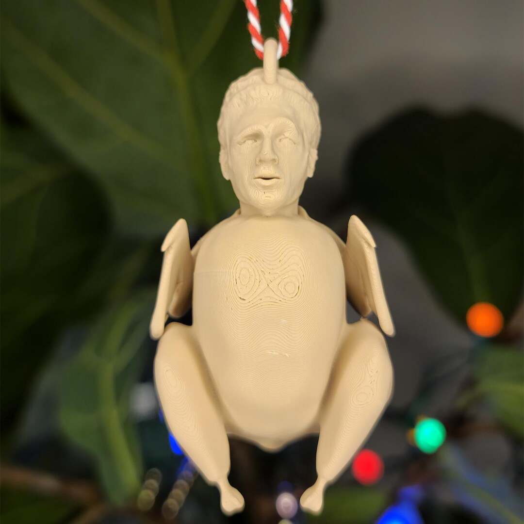 Kramer Turkey Christmas Ornament - Hey Buddy! Funny Seinfeld Holiday ...