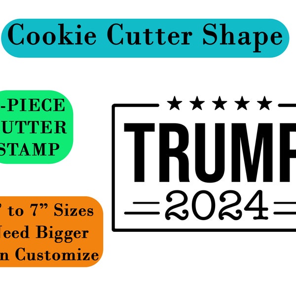 Trump 2024 Plastic Cookie Cutter - Etsy