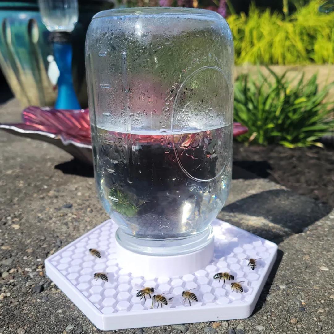 Bee Waterer for Pollinators | Garden Bee Feeder | Small Mouth Jar ...