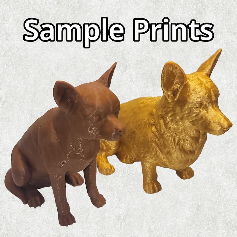 Lifelike Keeshond Figurine - 3D Printed Dog Statue for Home Decor, Pet ...