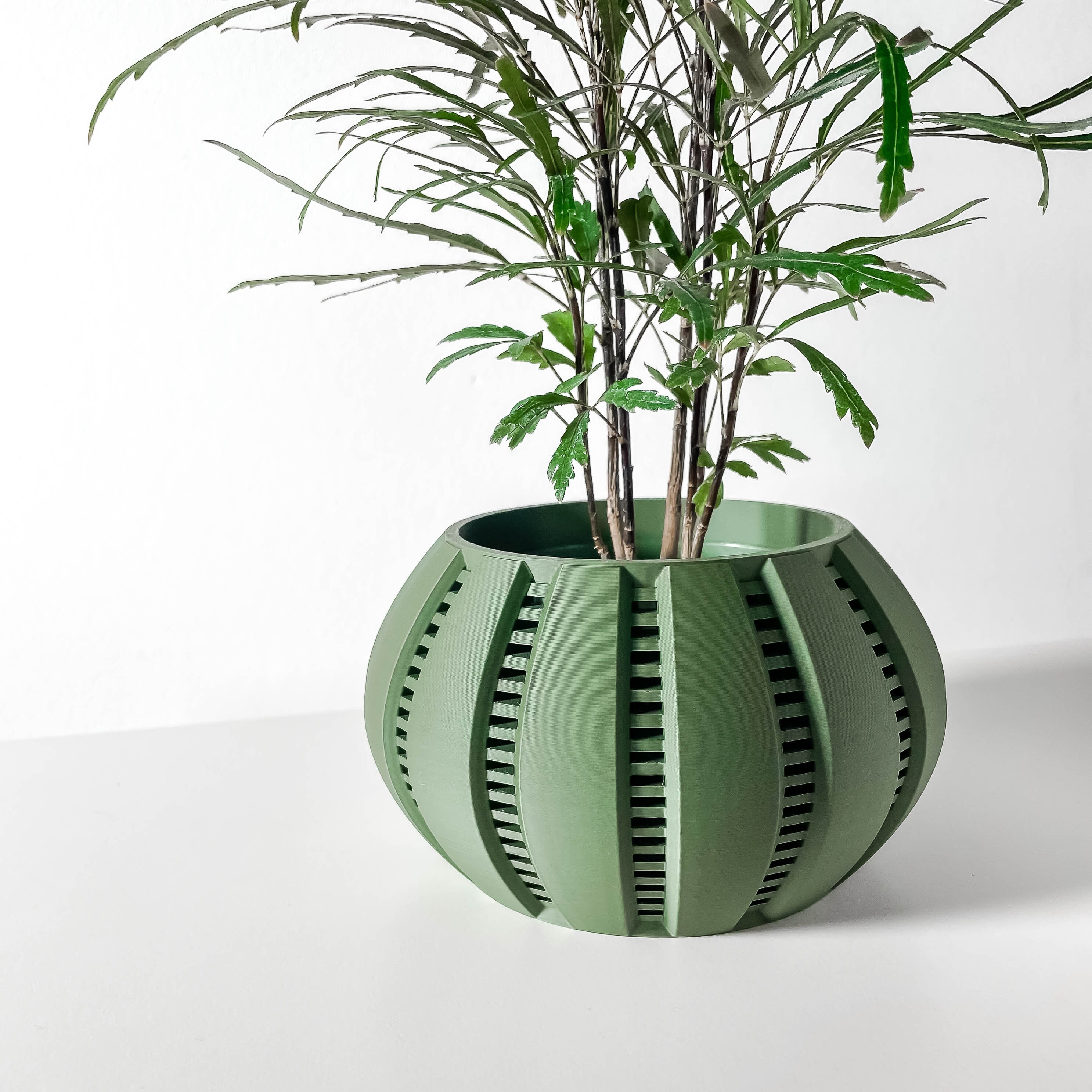 Sleek Wave Design Planter Sustainable Pot With Drainage, Great for ...