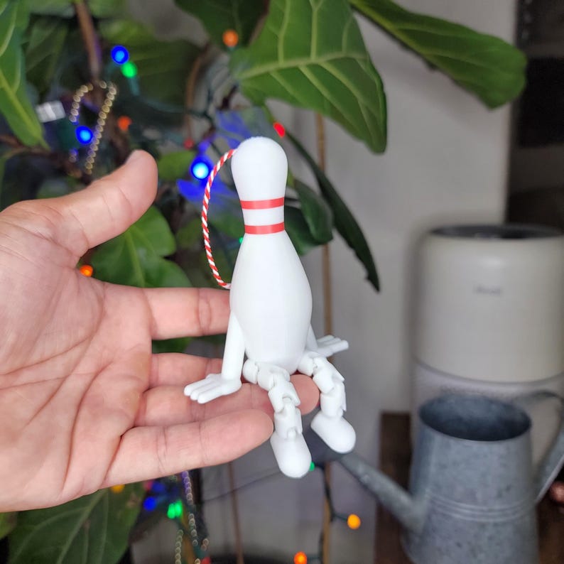 Bowling Buddy Figurine - Articulated Mini Pin Toy - Pin Pal Desk Buddy ...