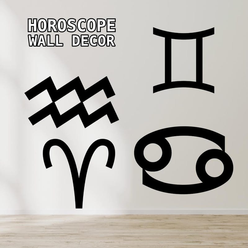 Zodiac Wall Decor - Etsy