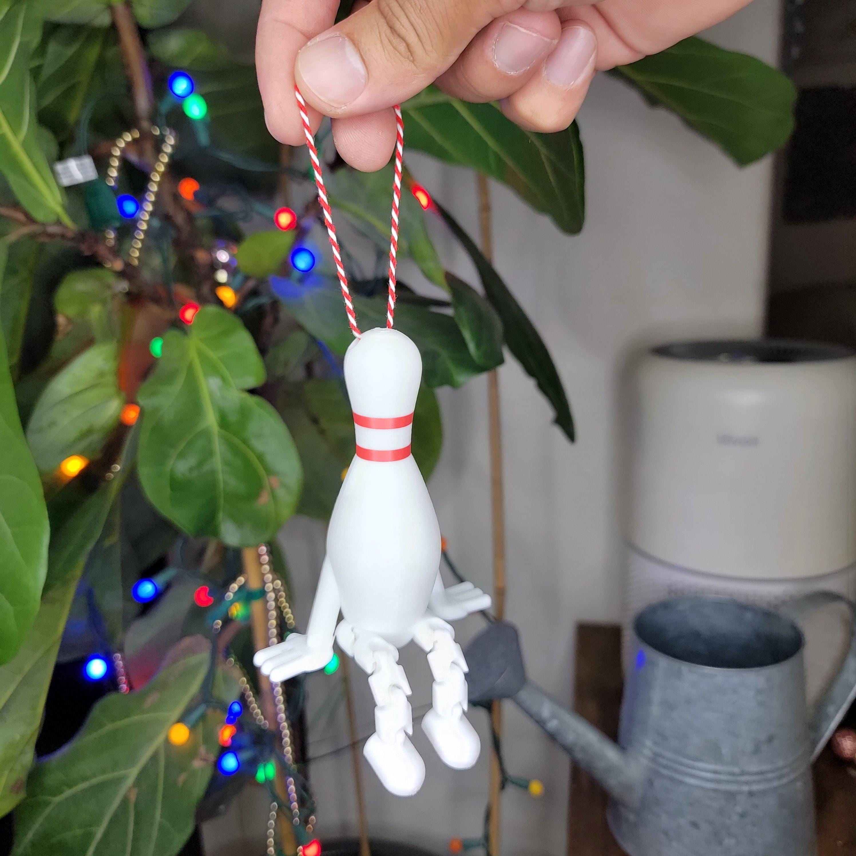 Bowling Buddy Figurine - Articulated Mini Pin Toy - Pin Pal Desk Buddy ...