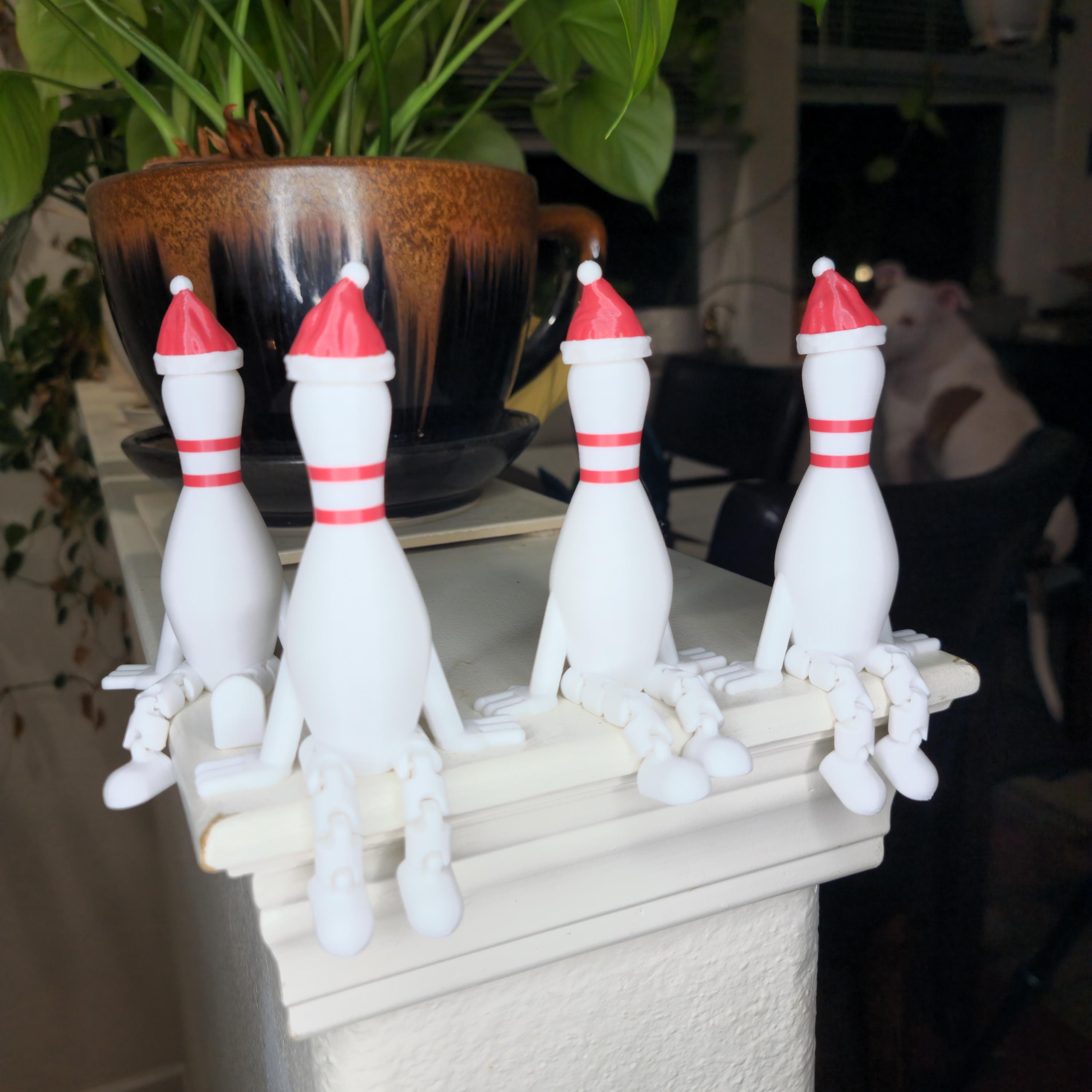 Bowling Buddy Figurine - Articulated Mini Pin Toy - Pin Pal Desk Buddy ...