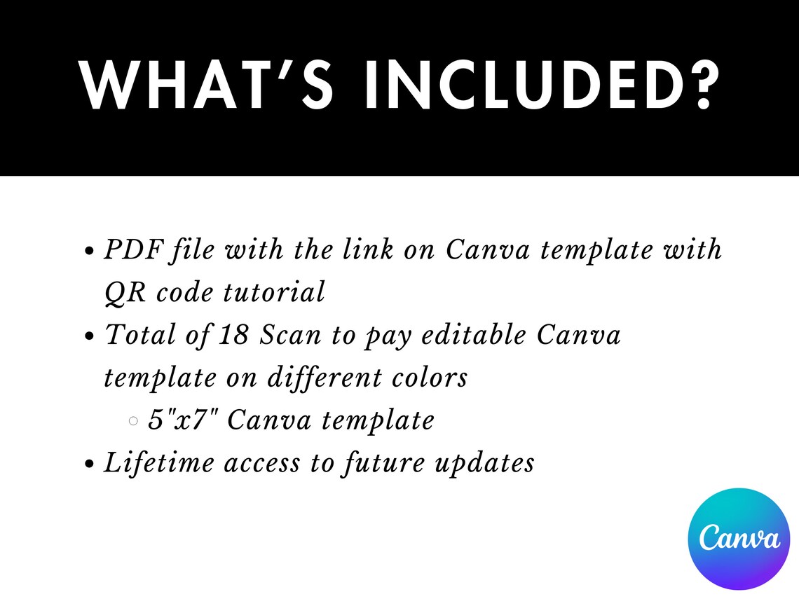 Editable Scan to Pay Sign Template Scan Editable QR Code Sign Printable ...