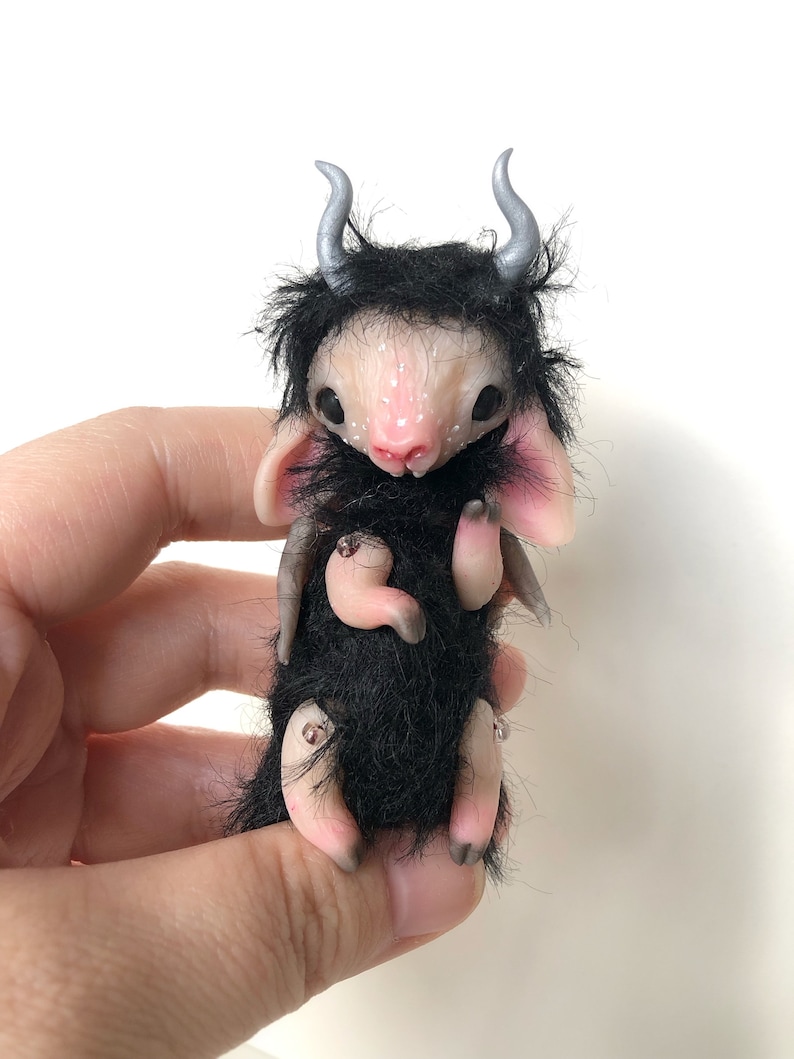 Baby Krampus. Adorable Tiny Handmade Art Toy - Etsy