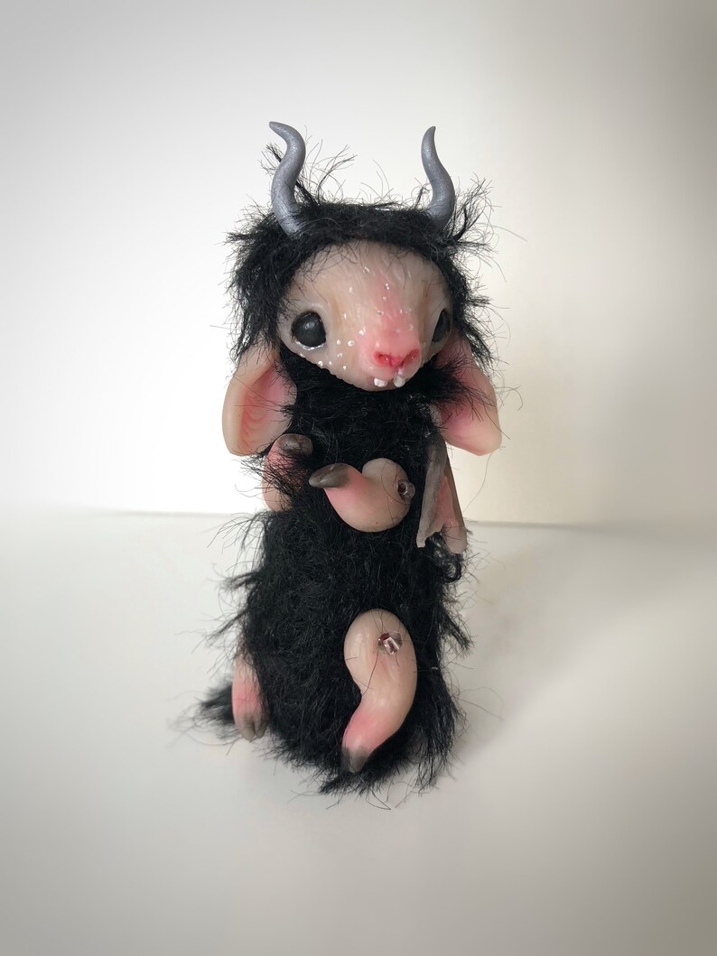 Baby Krampus. Adorable Tiny Handmade Art Toy - Etsy