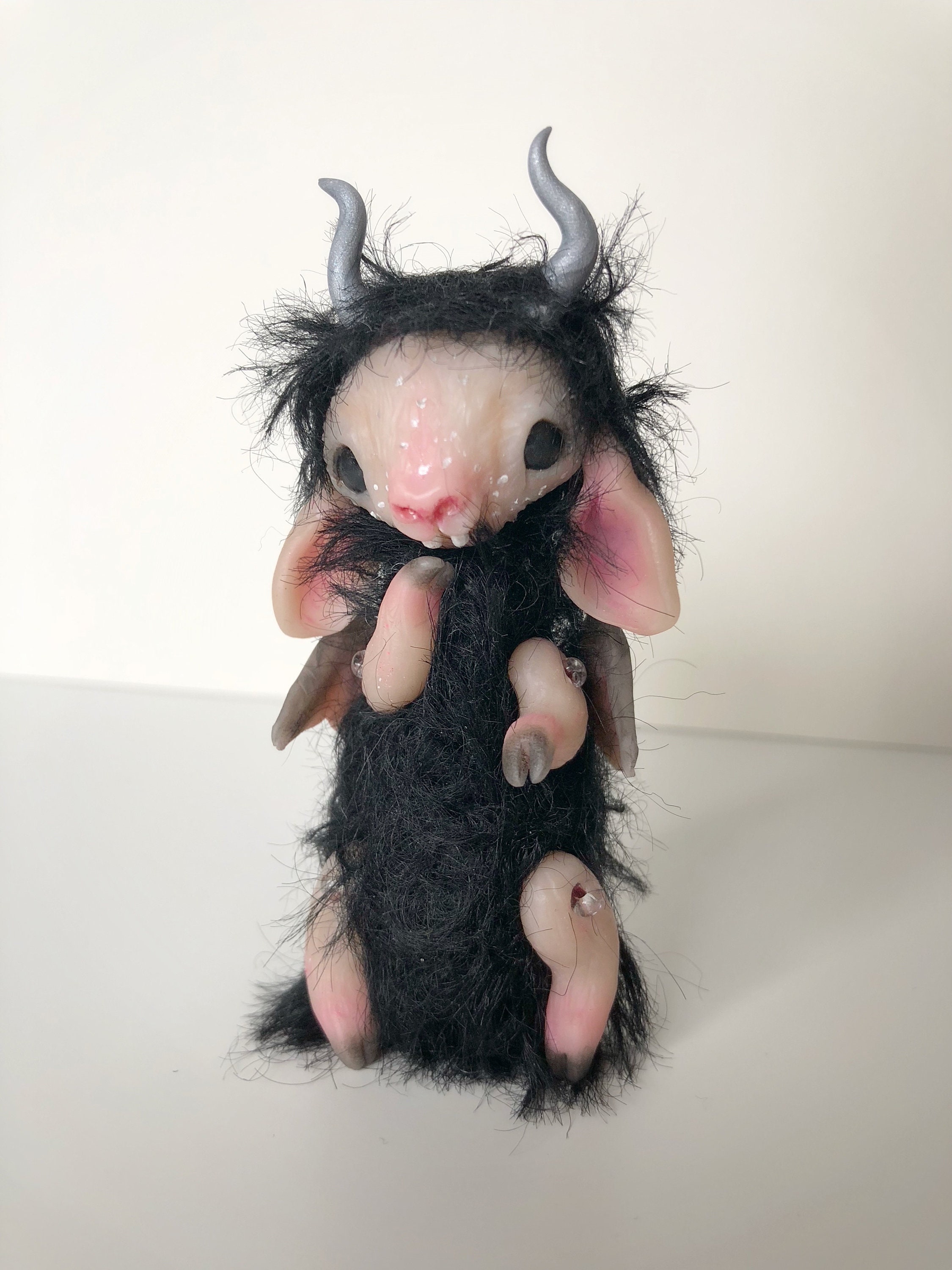 Baby Krampus. Adorable Tiny Handmade Art Toy - Etsy