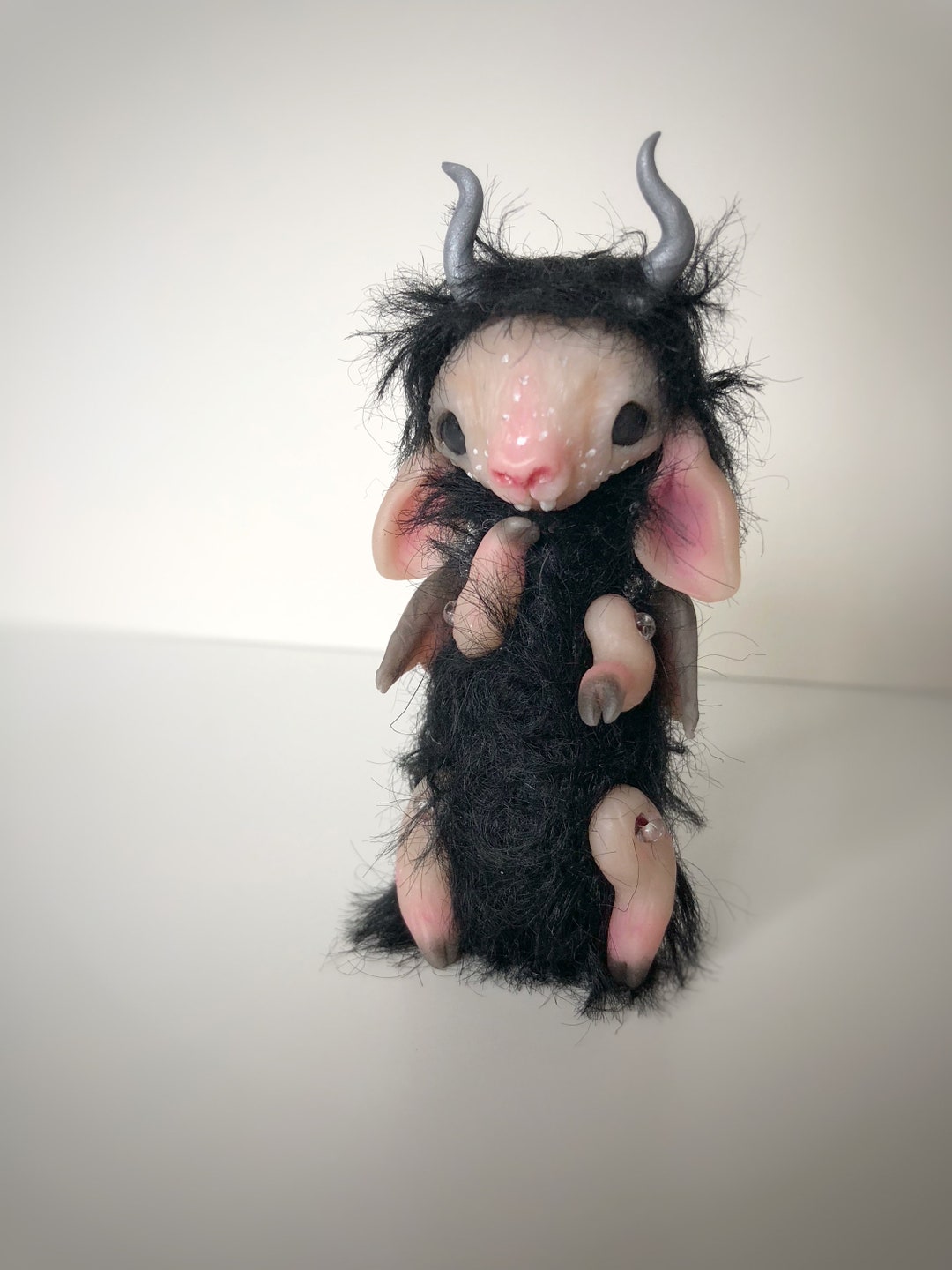 Baby Krampus. Adorable Tiny Handmade Art Toy - Etsy