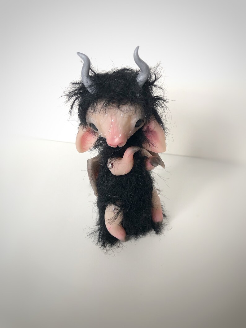 Baby Krampus. Adorable Tiny Handmade Art Toy - Etsy