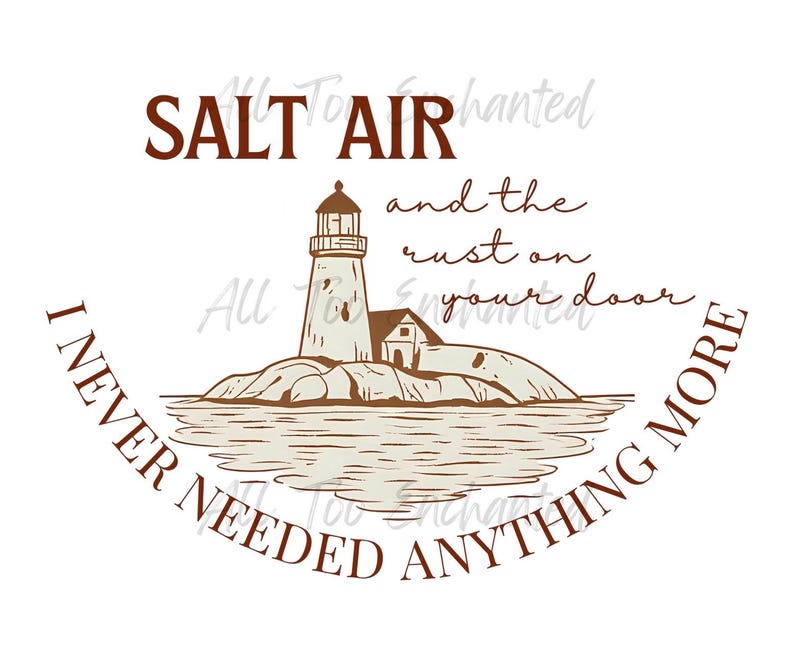 August PNG | Lighthouse Taylor Swift Inspired | Vintage Coastal PNG ...