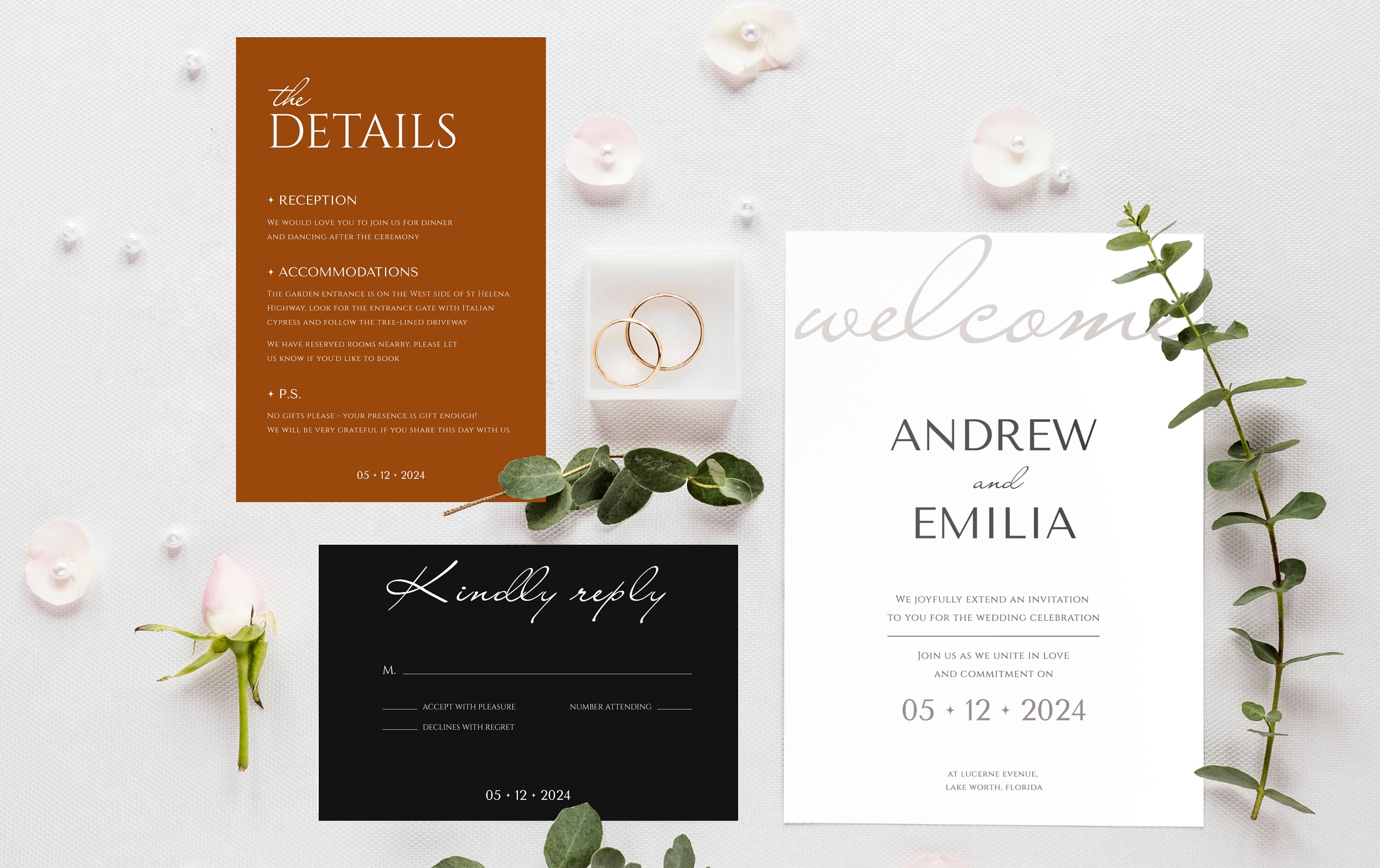 Customizable Wedding Program Templates Digital Download Wedding ...