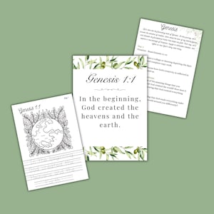 Kids BIBLE Study, Bible Bundle, Homeschool Printable, Handwriting ...