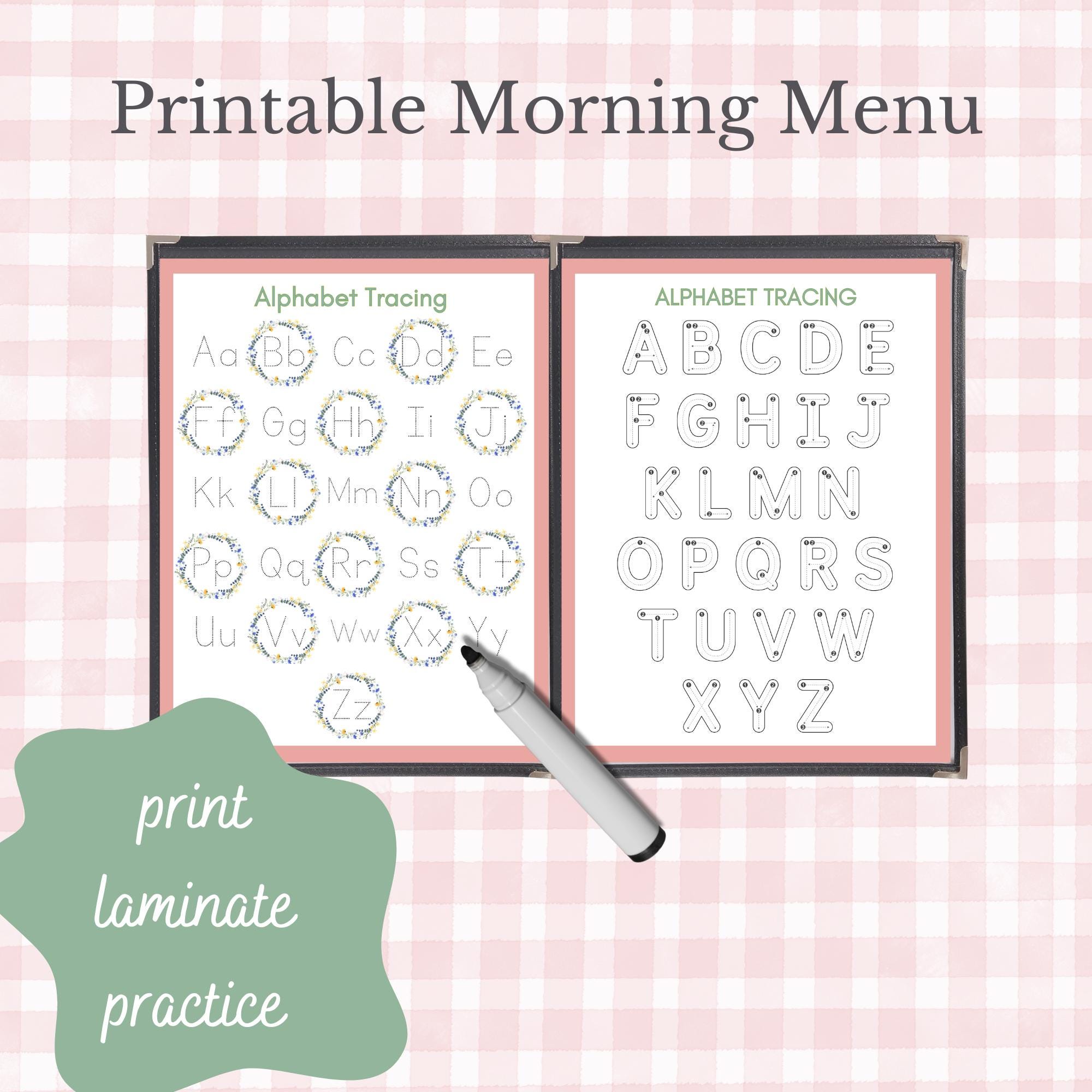 SPRING MORNING MENU, Preschool, Kindergarten, Homeschool, Morning Time ...
