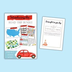 ROAD TRIP Activity Pack, Kids Road Trip Games Printable, Family Road ...