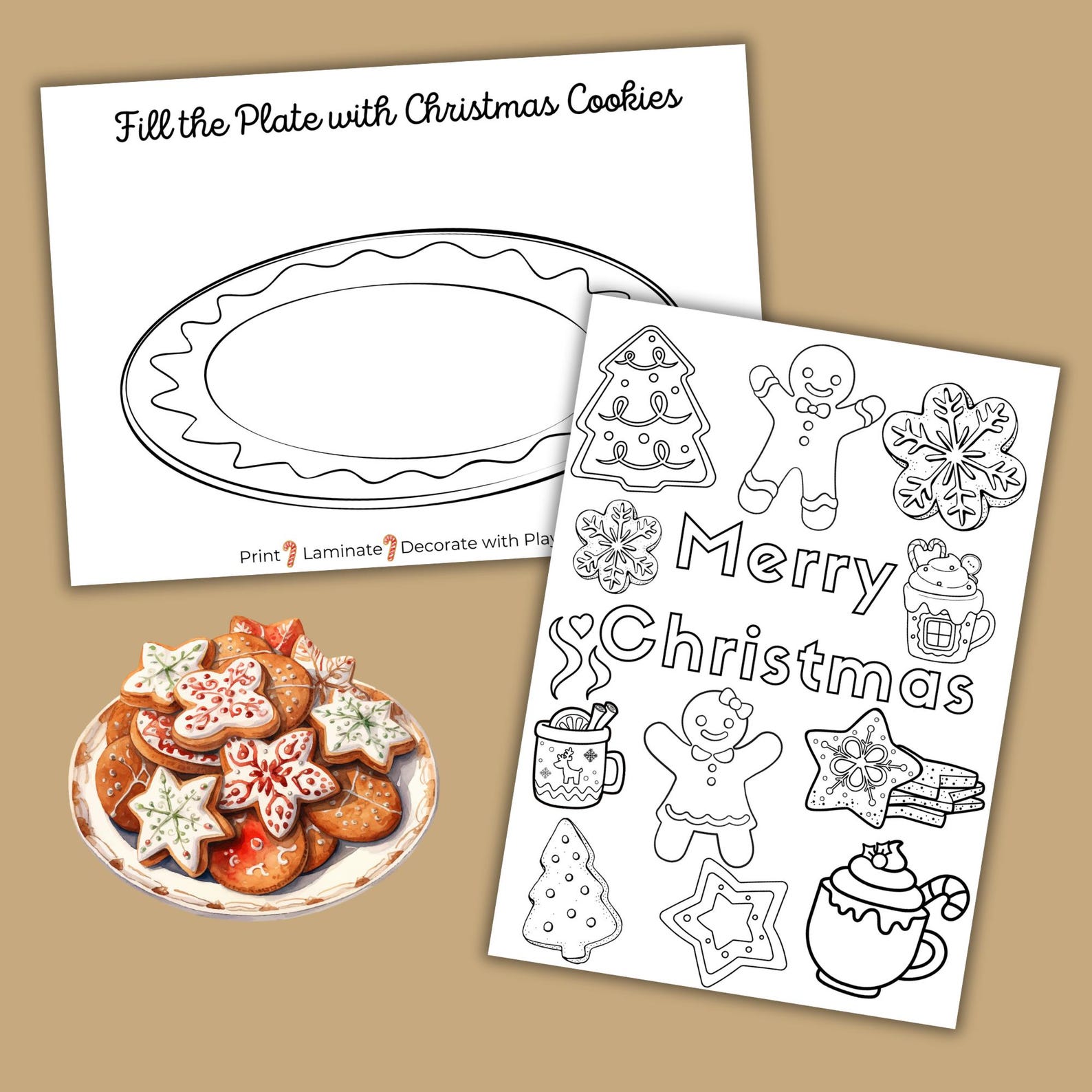 Hot Cocoa and Cookies Mini Unit Study, Christmas Printable Worksheets ...