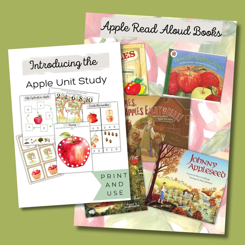 APPLE Mini Unit Study, Life Cycle, Anatomy, Nature Study, Science ...