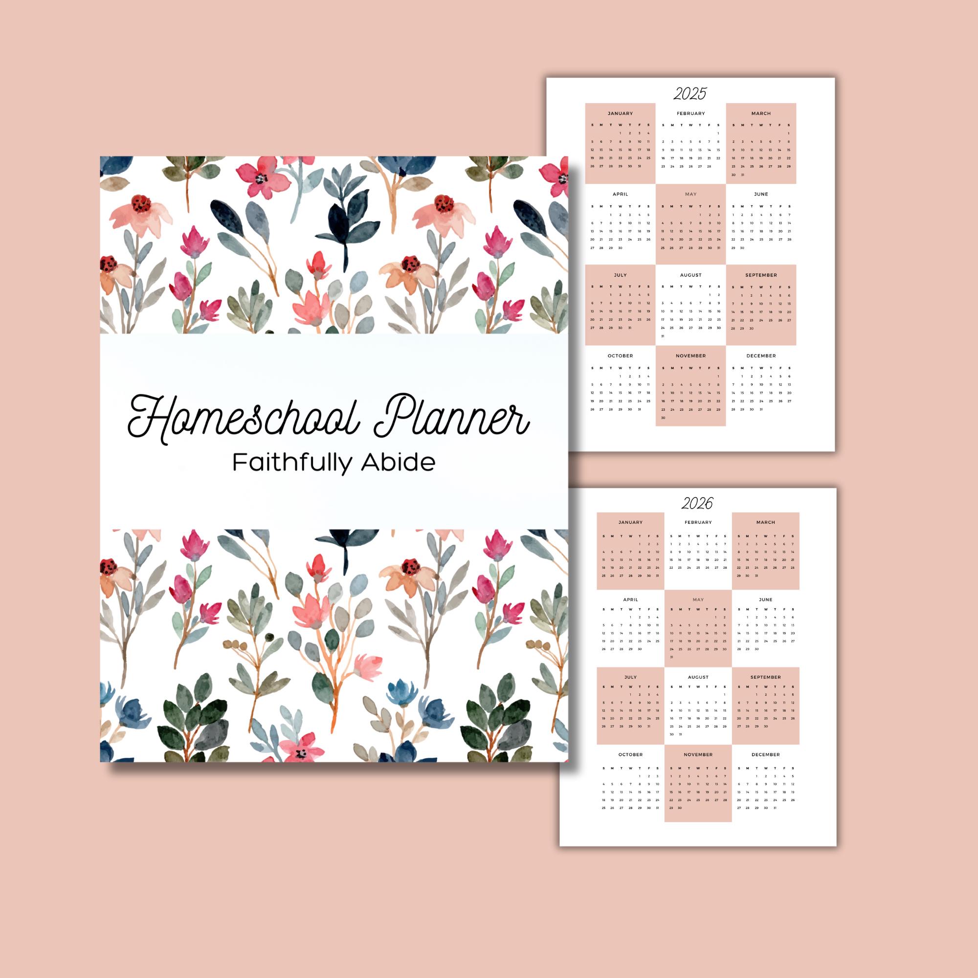 HOMESCHOOL PLANNER, Lesson Plan Pages, Lesson Planner Bundle, Lesson ...