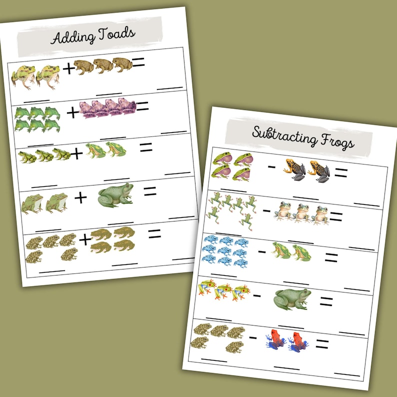 FROGS and TOADS Mini Unit Study, Frog Anatomy , Handwriting, Printable ...