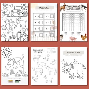 FARM Unit Study, Vocabulary, Anatomy, Montessori, Homeschool Printable ...
