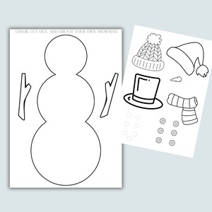 SNOWMEN Mini Unit Study, Christmas Printable Worksheets, Homeschool ...