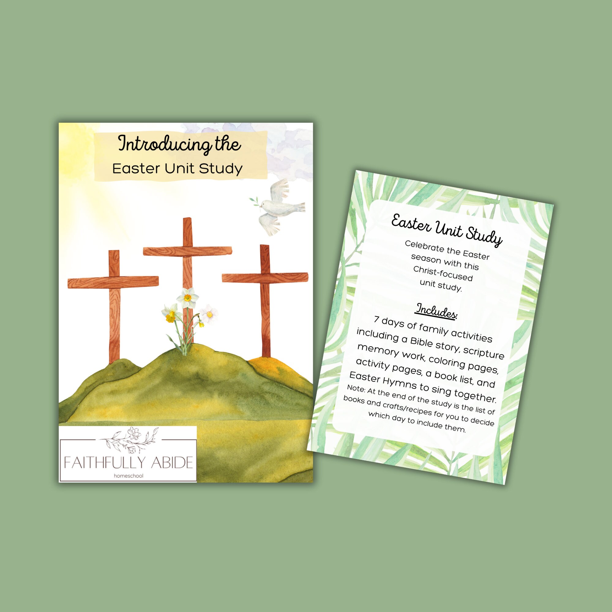 EASTER Unit Study, Passover, Homeschool Printable, Vocabulary ...