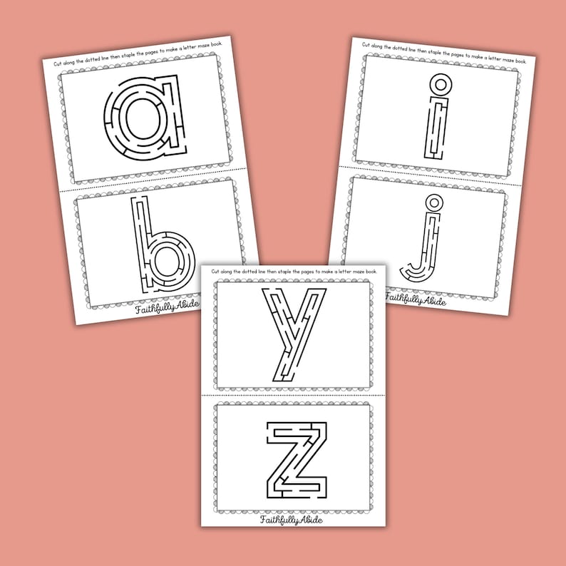 PRESCHOOL ALPHABET Bundle, Montessori, Homeschool Printable ...