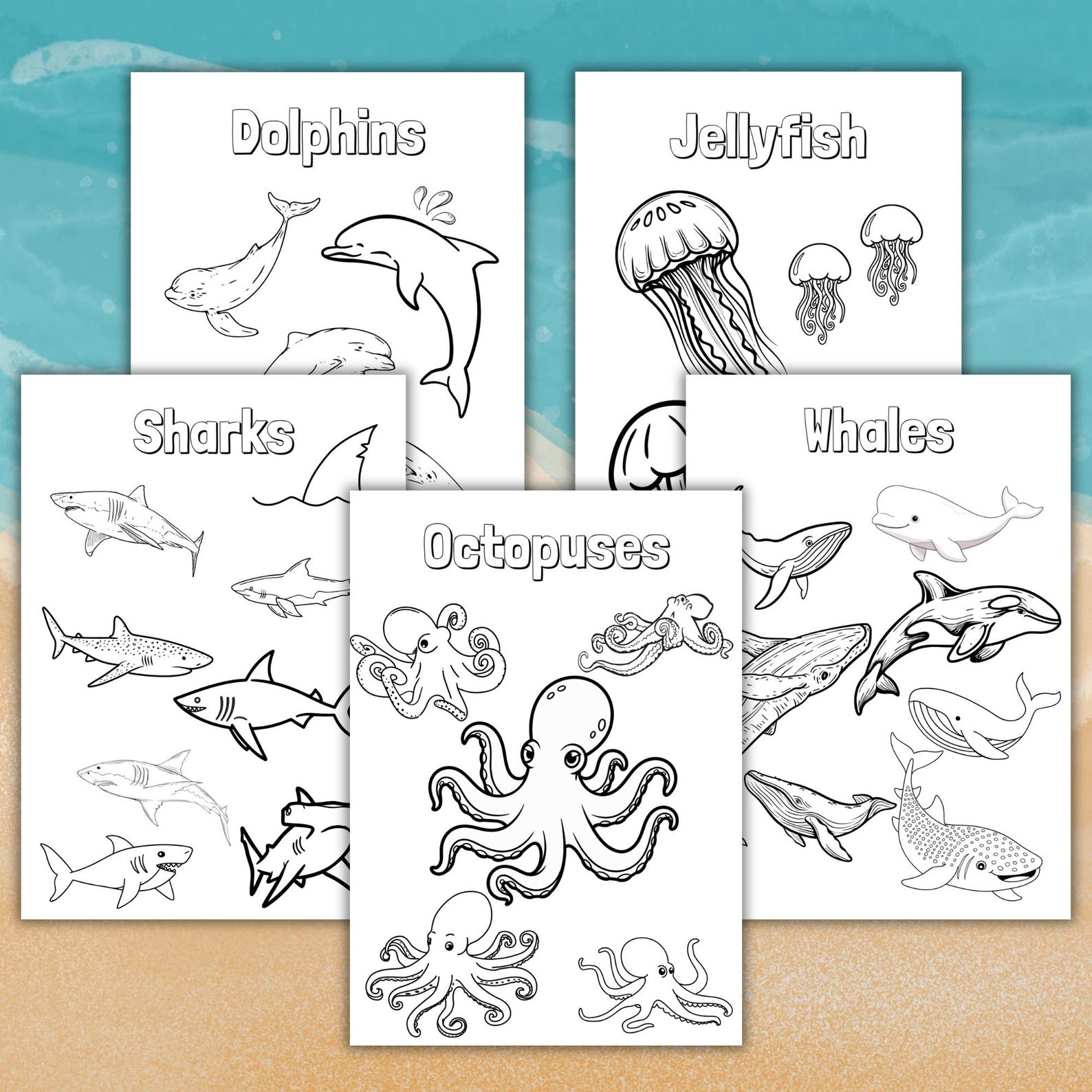OCEAN Unit Study, Vocabulary, Anatomy, Montessori, Homeschool Printable ...