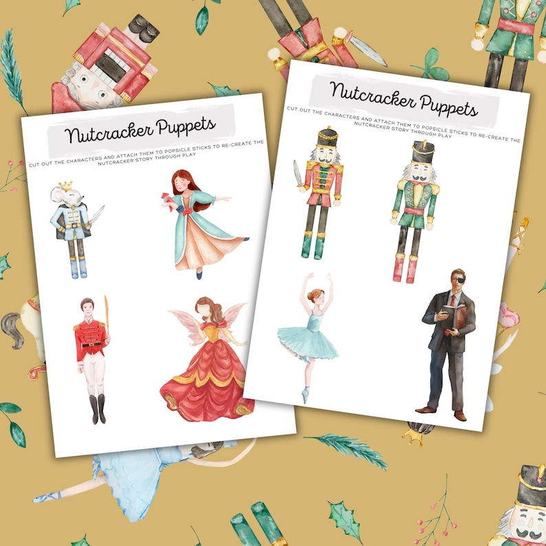 NUTCRACKER Mini Unit Study, Christmas Printable Worksheets, Homeschool ...