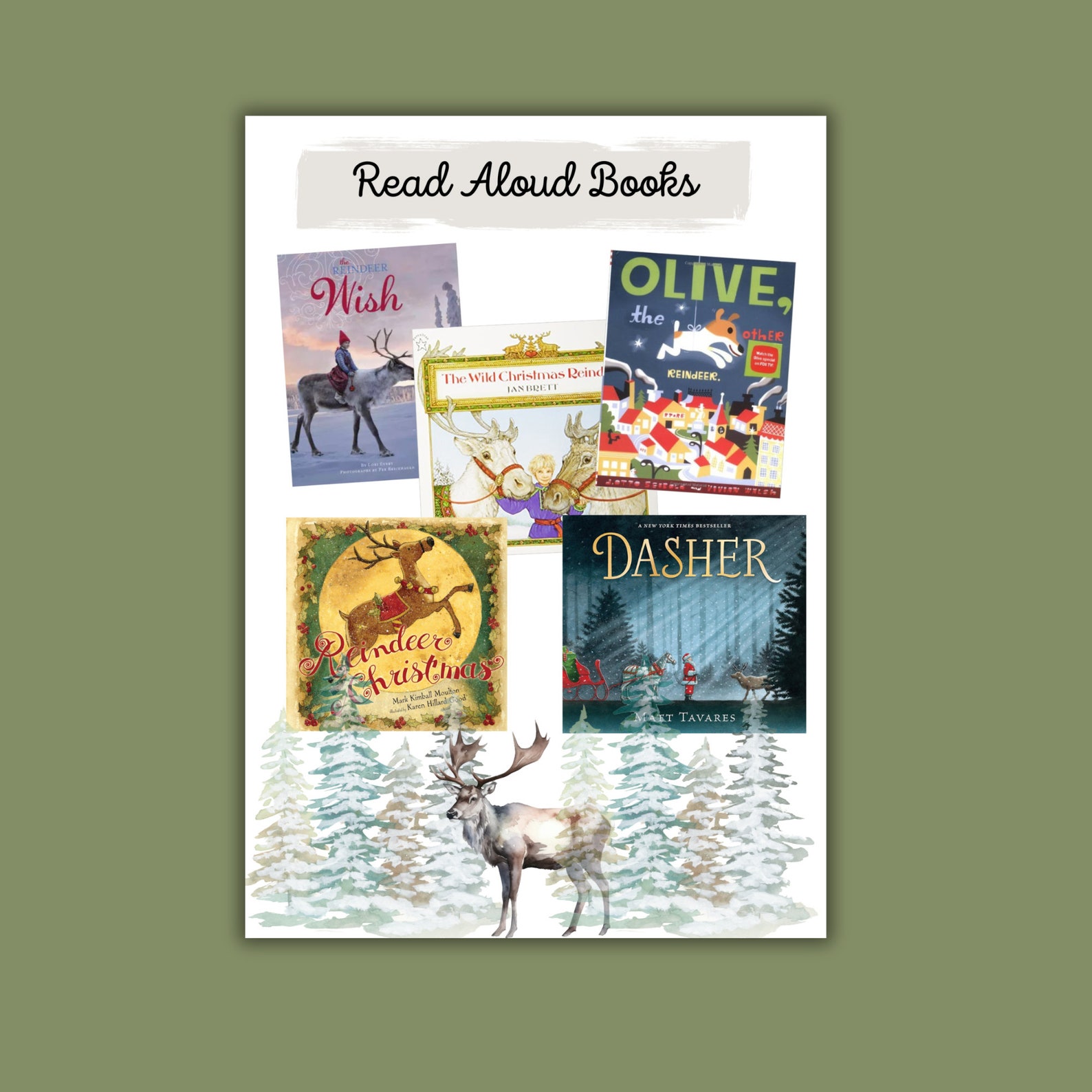 REINDEER Mini Unit Study, Life Cycle, Anatomy, Nature Study, Homeschool ...