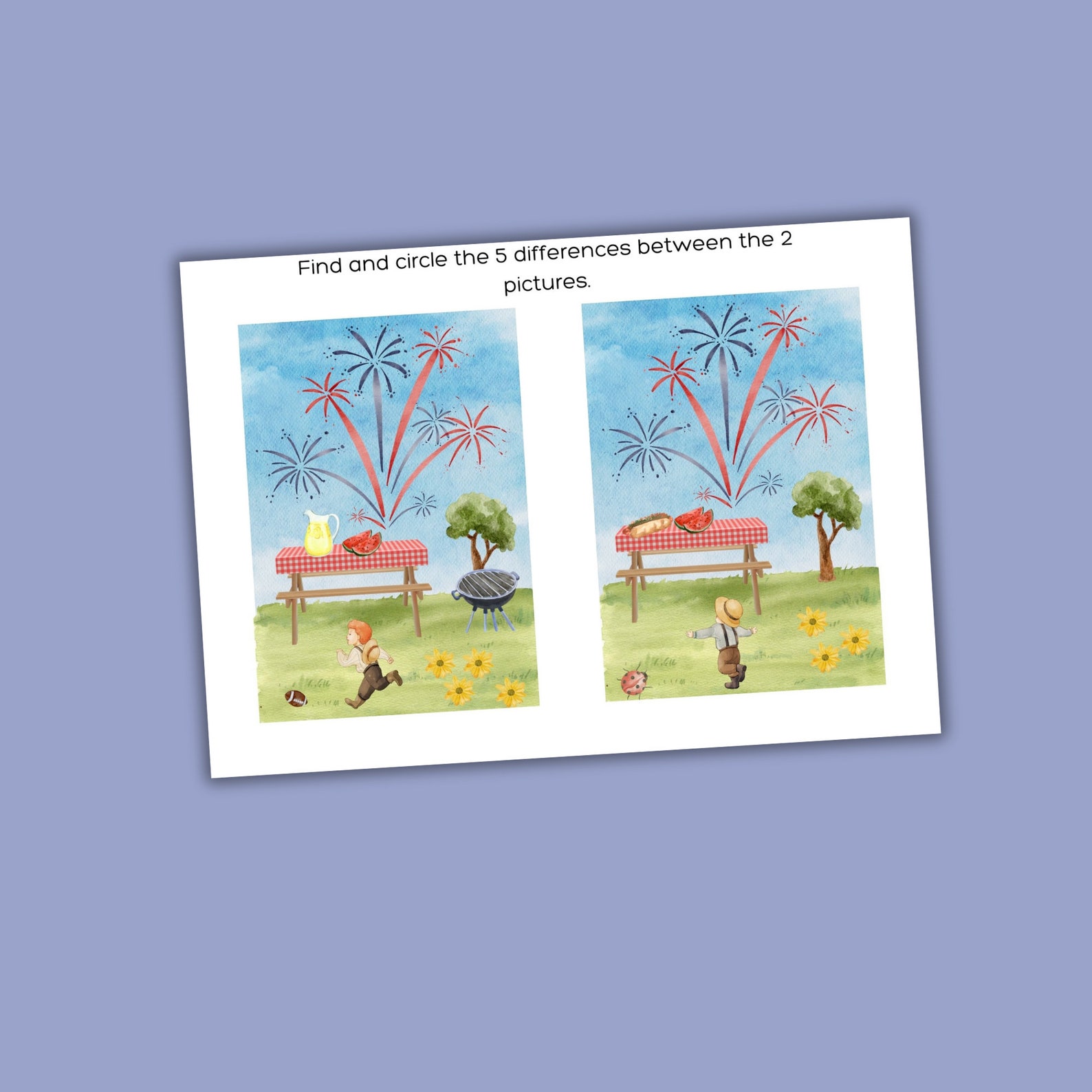 INDEPENDENCE Day Mini Unit Study, 4th of July Activities, Numbers, Red ...