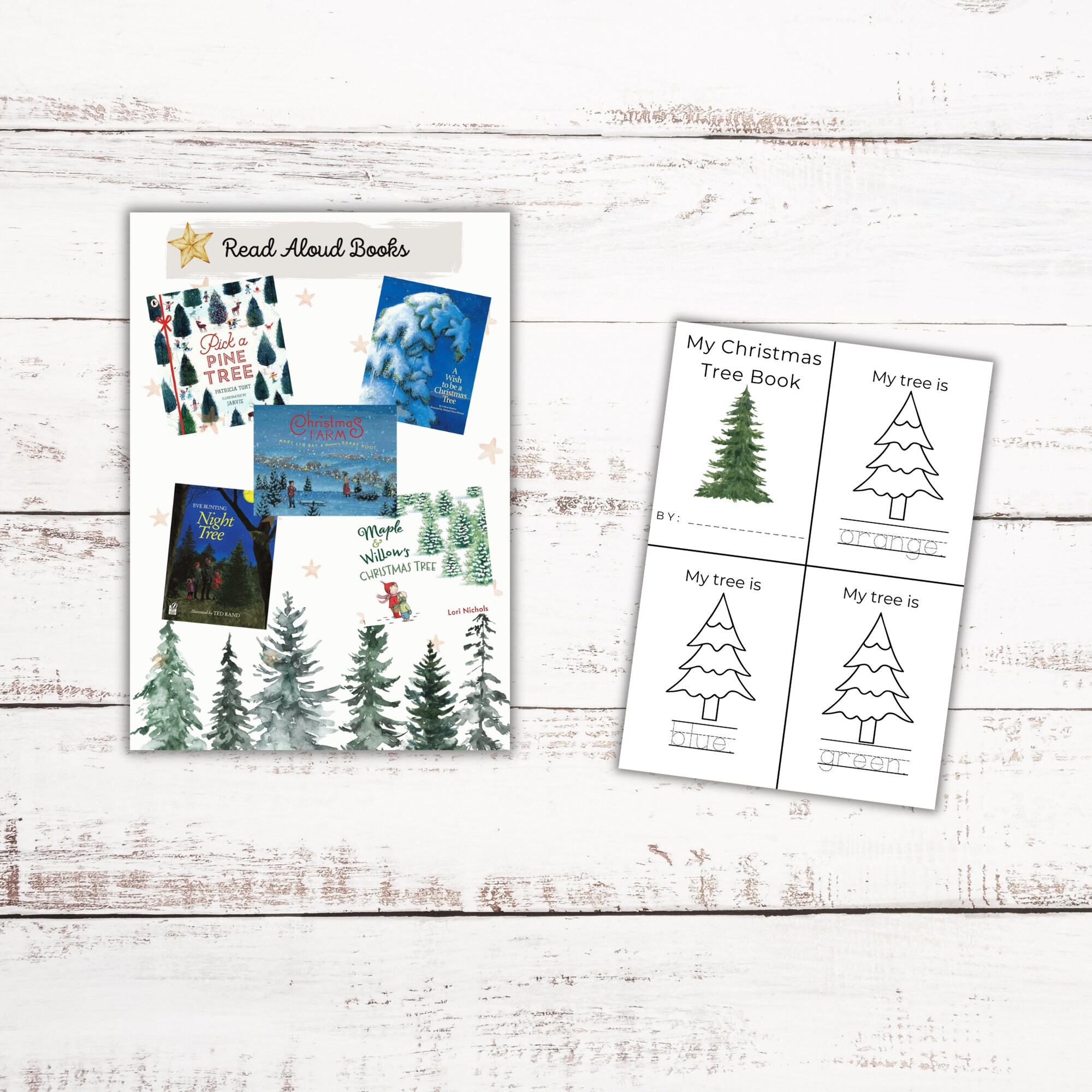 CHRISTMAS TREE Mini Unit Study, Vocabulary, Evergreen Tree, Montessori ...