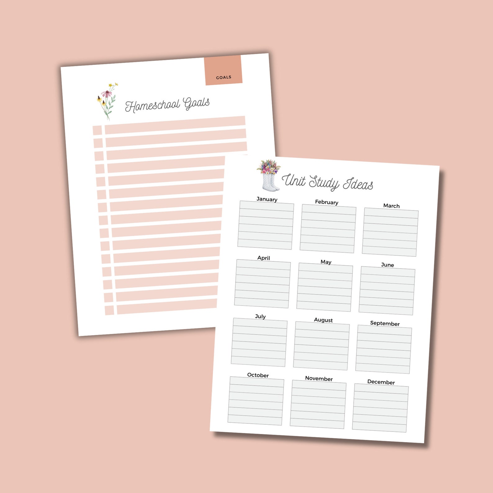HOMESCHOOL PLANNER, Lesson Plan Pages, Lesson Planner Bundle, Lesson ...