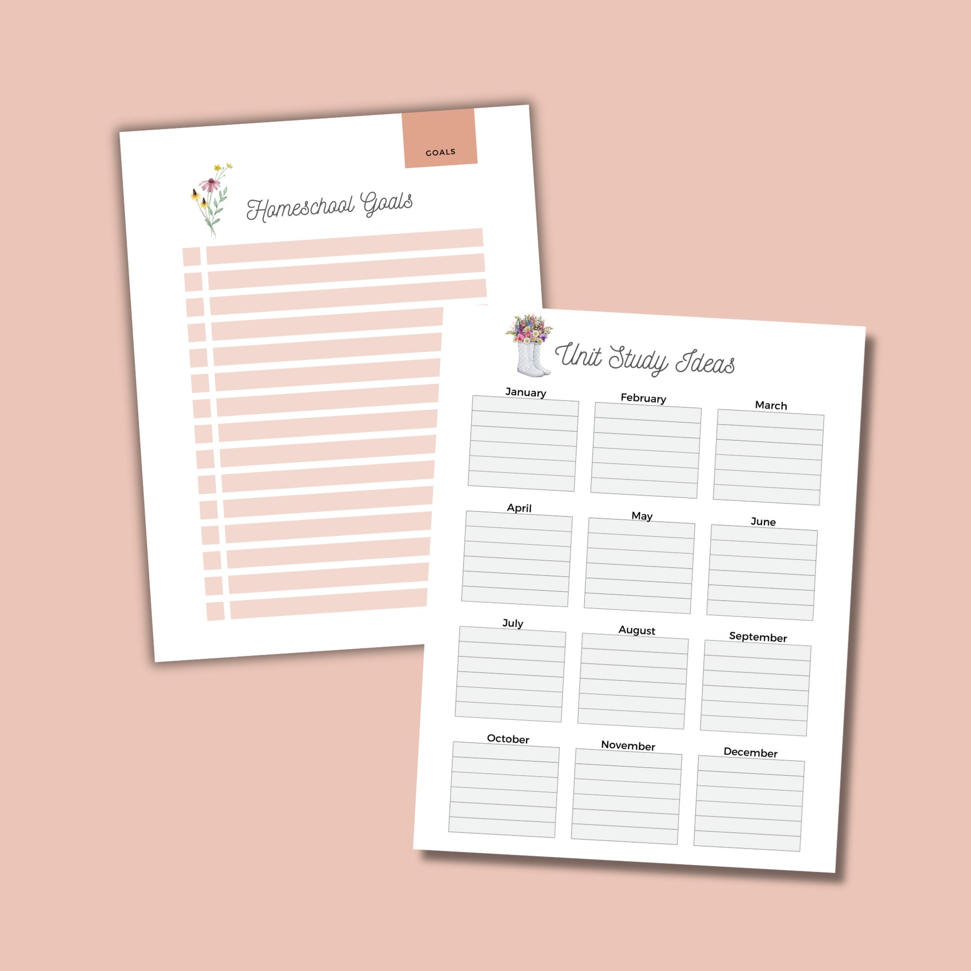 HOMESCHOOL PLANNER, Lesson Plan Pages, Lesson Planner Bundle, Lesson ...