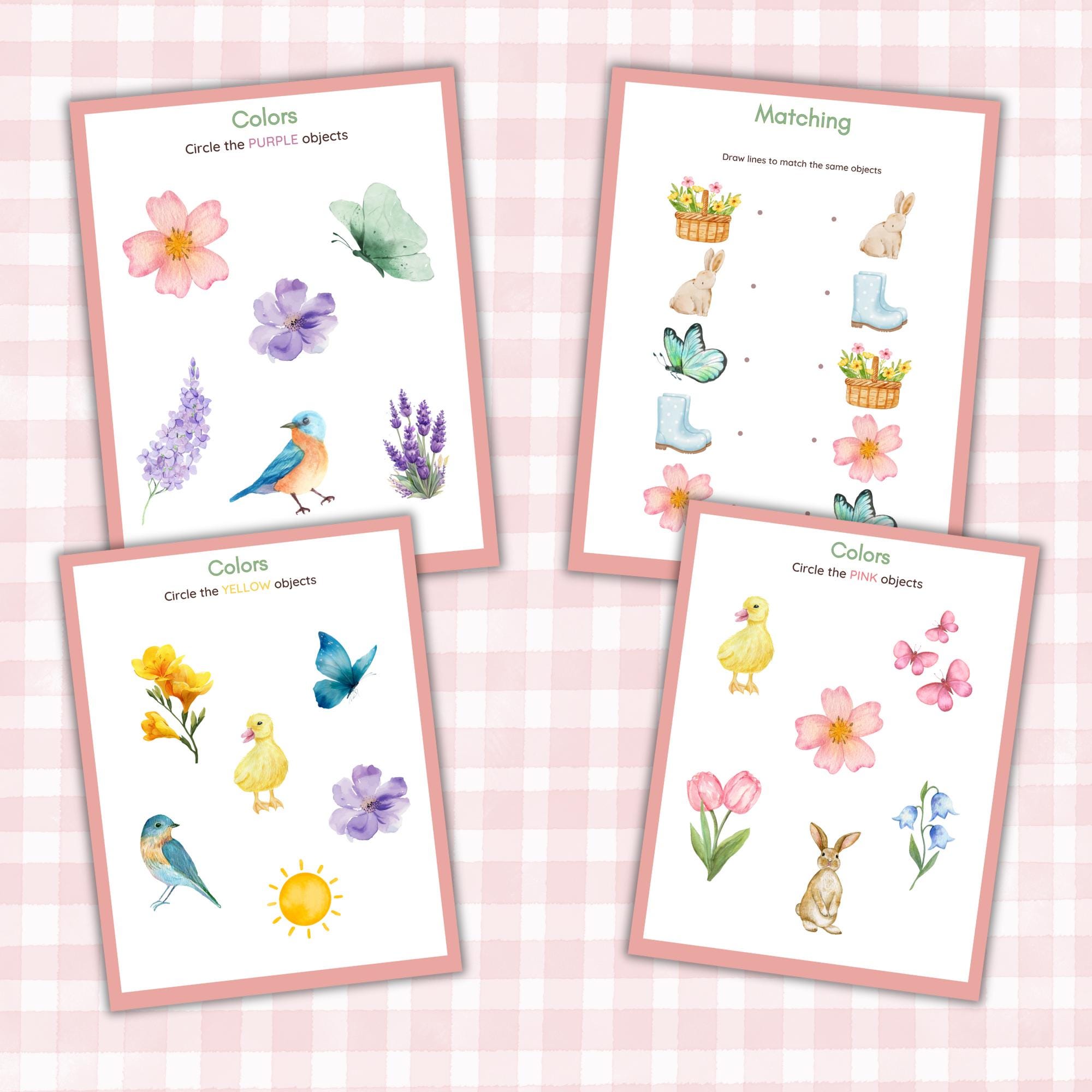 SPRING MORNING MENU, Preschool, Kindergarten, Homeschool, Morning Time ...