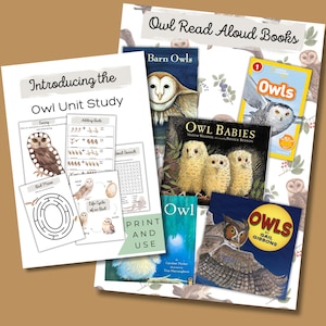 OWL Mini Unit Study, Life Cycle, Anatomy, Nature Study, Science ...