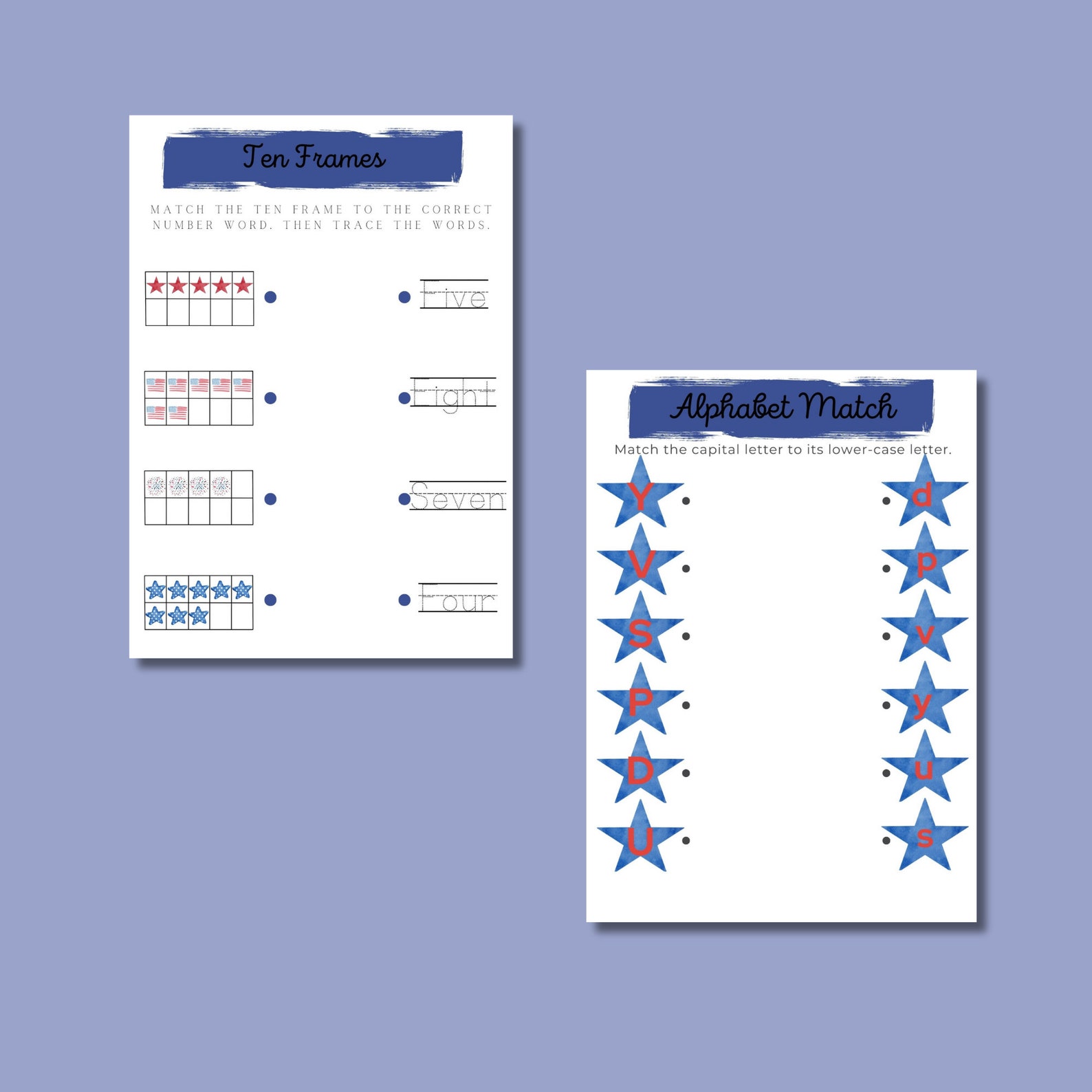 INDEPENDENCE Day Mini Unit Study, 4th of July Activities, Numbers, Red ...