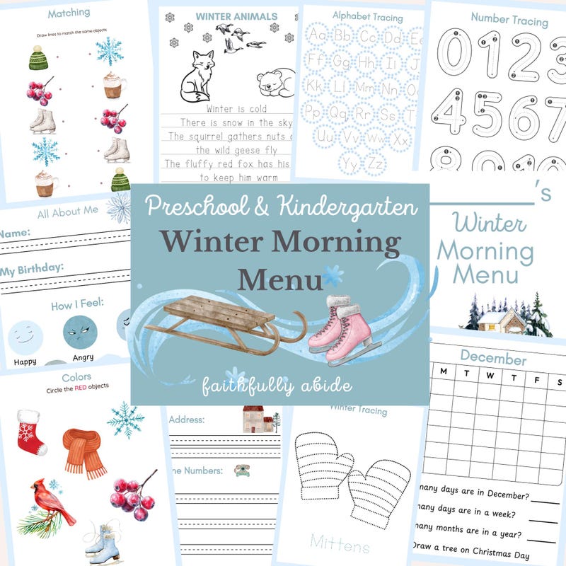 Morning Menus January - Etsy