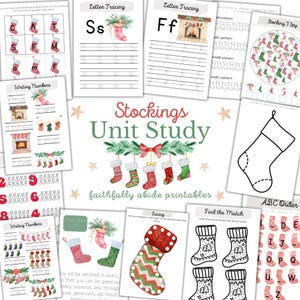 HOLIDAY Bundle Unit Study, Christmas Themed Printable, Christmas ...